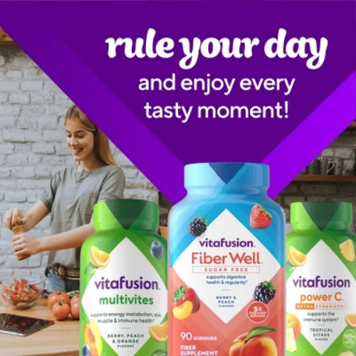 Vitafusion Fiber - Well Fiber Supplement Gummies - Fruit Flavors - 90ct ...