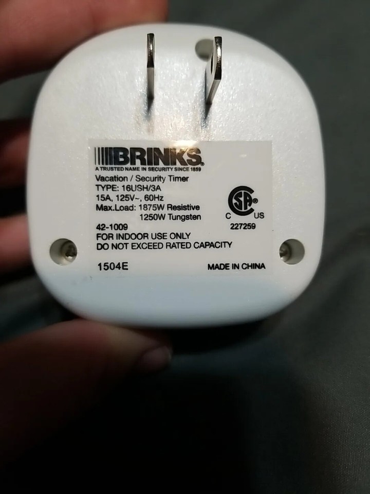 Brinks* Preset Vacation / Security / Holiday Indoor Timer 42-1009 EZ | eBay