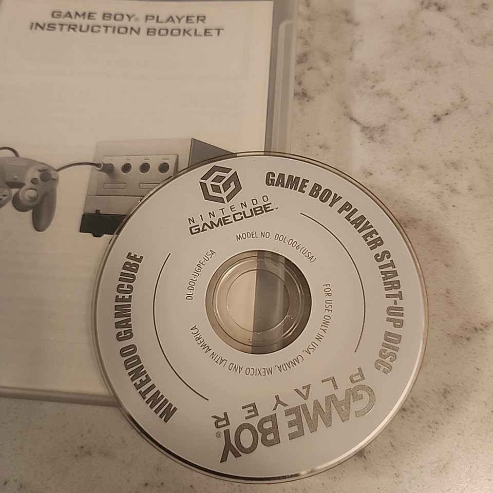 Nintendo Gamecube Gameboy Player Startup Disc with Sleeve Case and ...