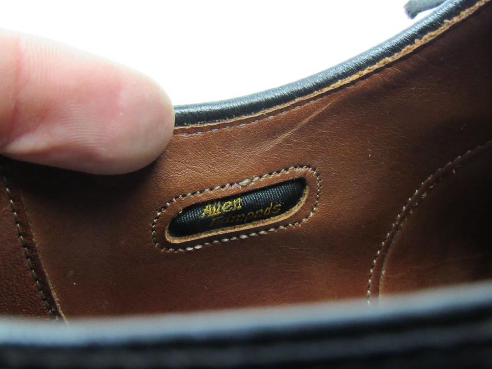 Allen Edmonds Strand Men Sz 11 D Black Leather Brogue Cap Toe Oxford ...