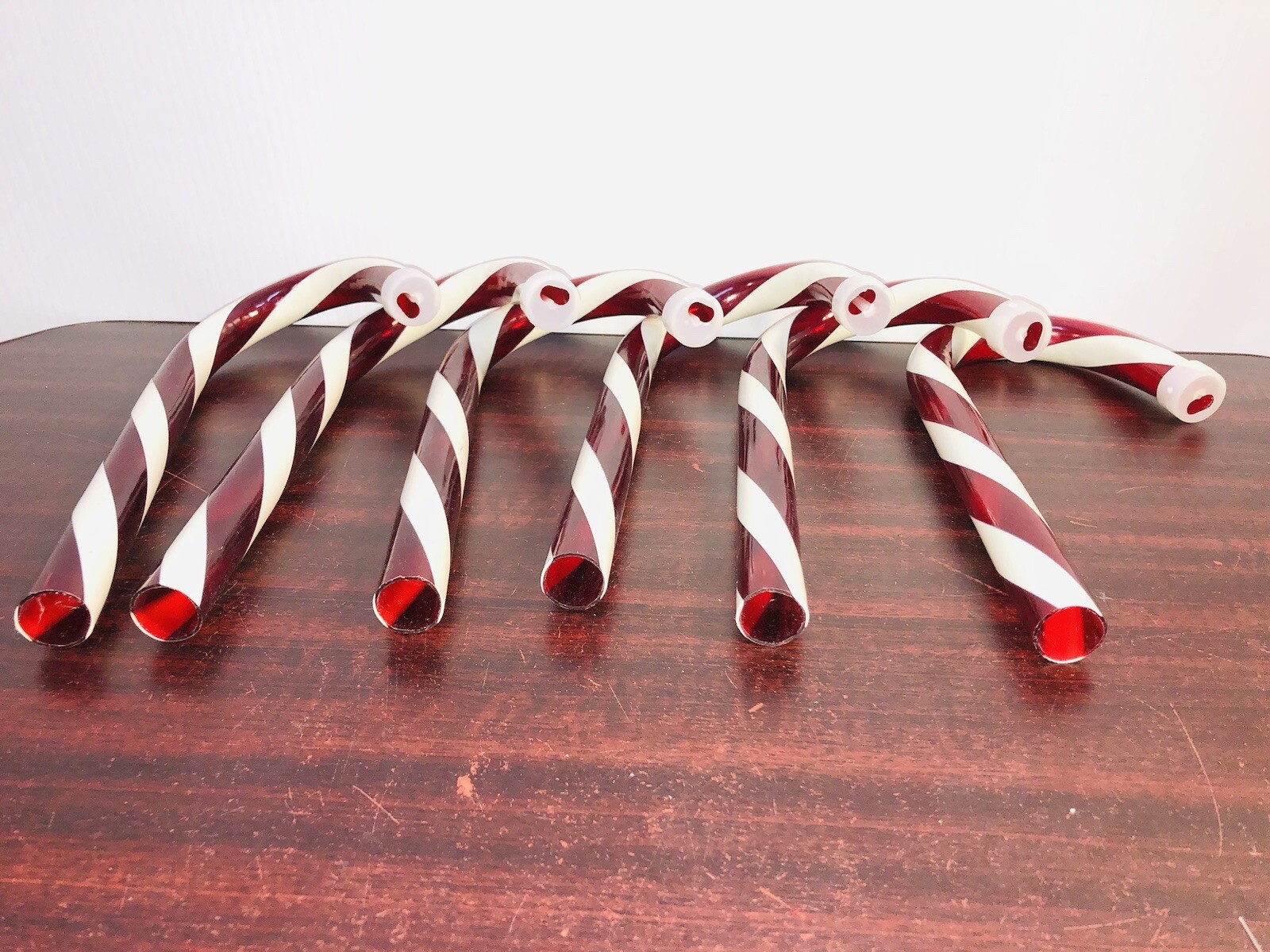 Vintage Plastic Candy Canes Ornaments Medium Sz Lot Of 6 | eBay