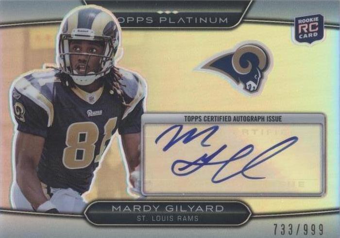 2010 Topps Platinum - Mardy Gilyard #135 Refractor Rookie Autographs ...