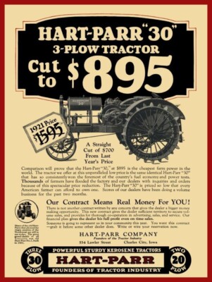 1922 Hart Parr Model 30 Tractor NEW METAL SIGN: 12 x 16" and Free ...