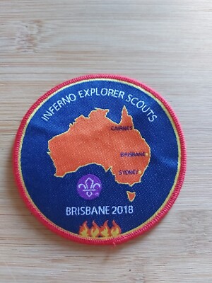 UK Scouting Inferno Explorer Scouts Brisbane 2018 Blanket Badge | eBay UK