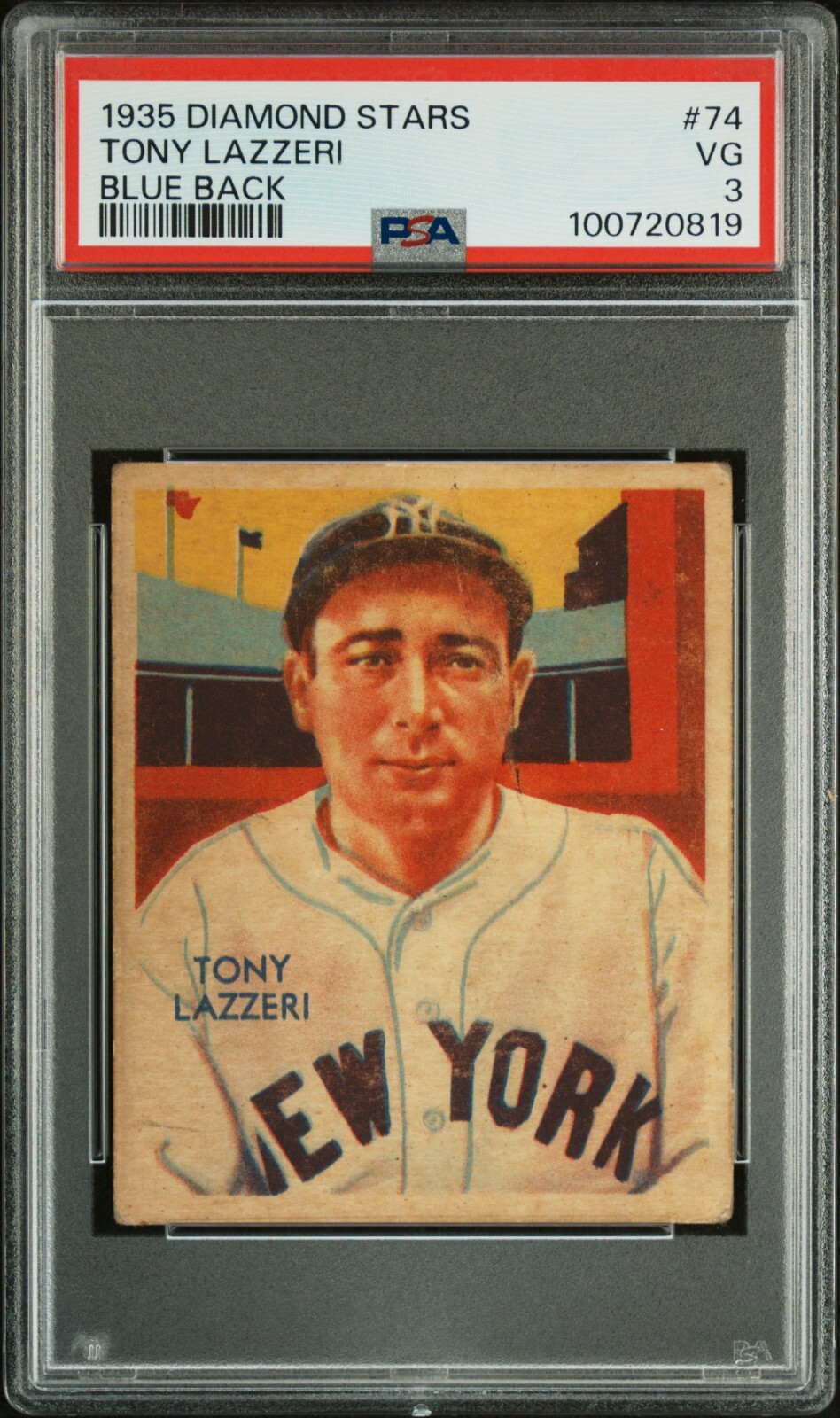 1934-36 National Chicle Diamond Stars - R327 Tony Lazzeri #74 Issued in ...