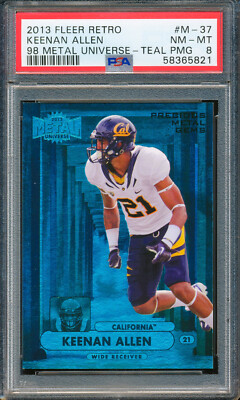 2013 Fleer Retro KEENAN ALLEN Precious Metal Gems TEAL /50 RC #M-37 Cal ...