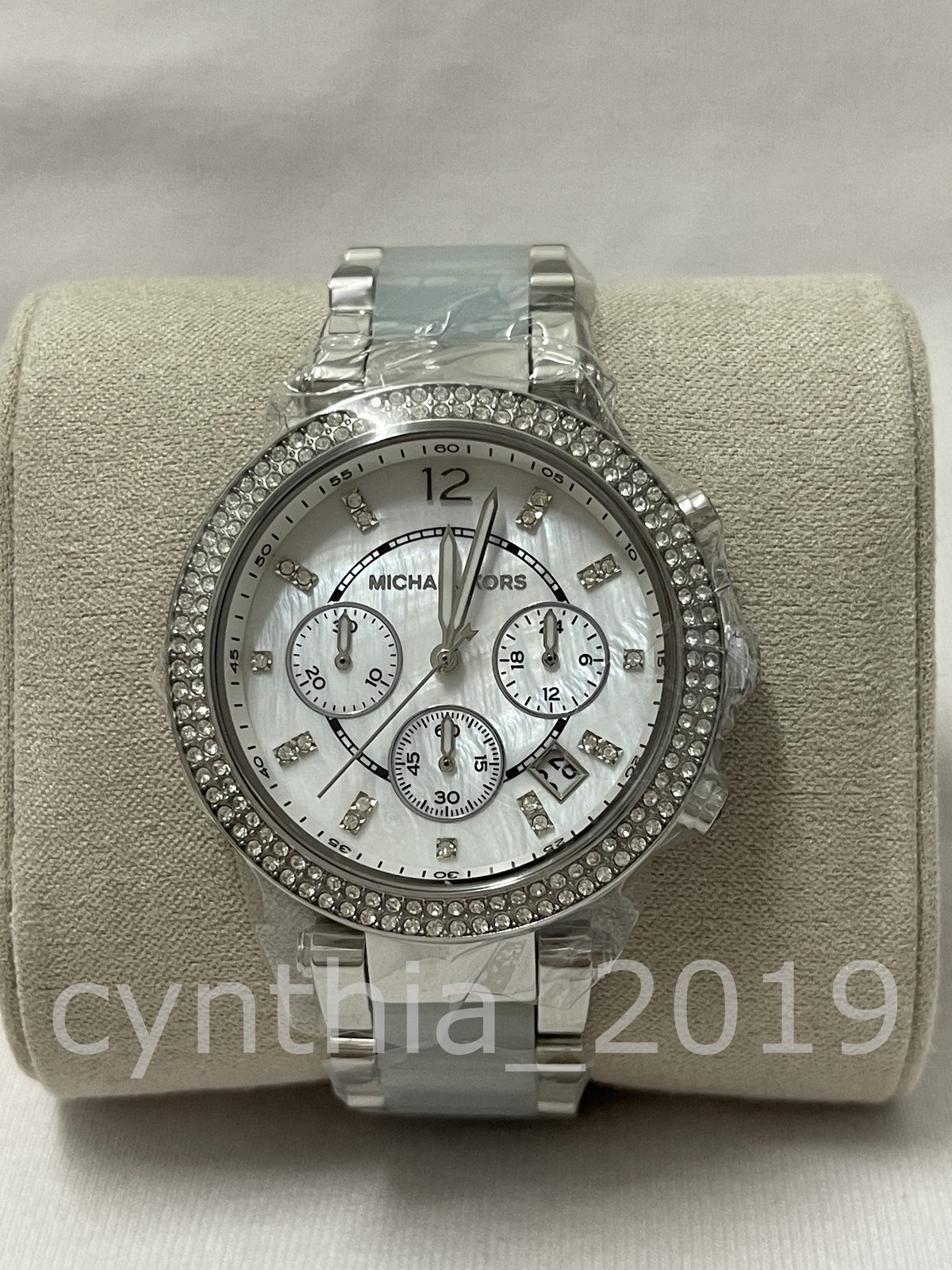 Michael Kors Parker Silver Mother of Pearl Women's Watch - MK6138 for ...