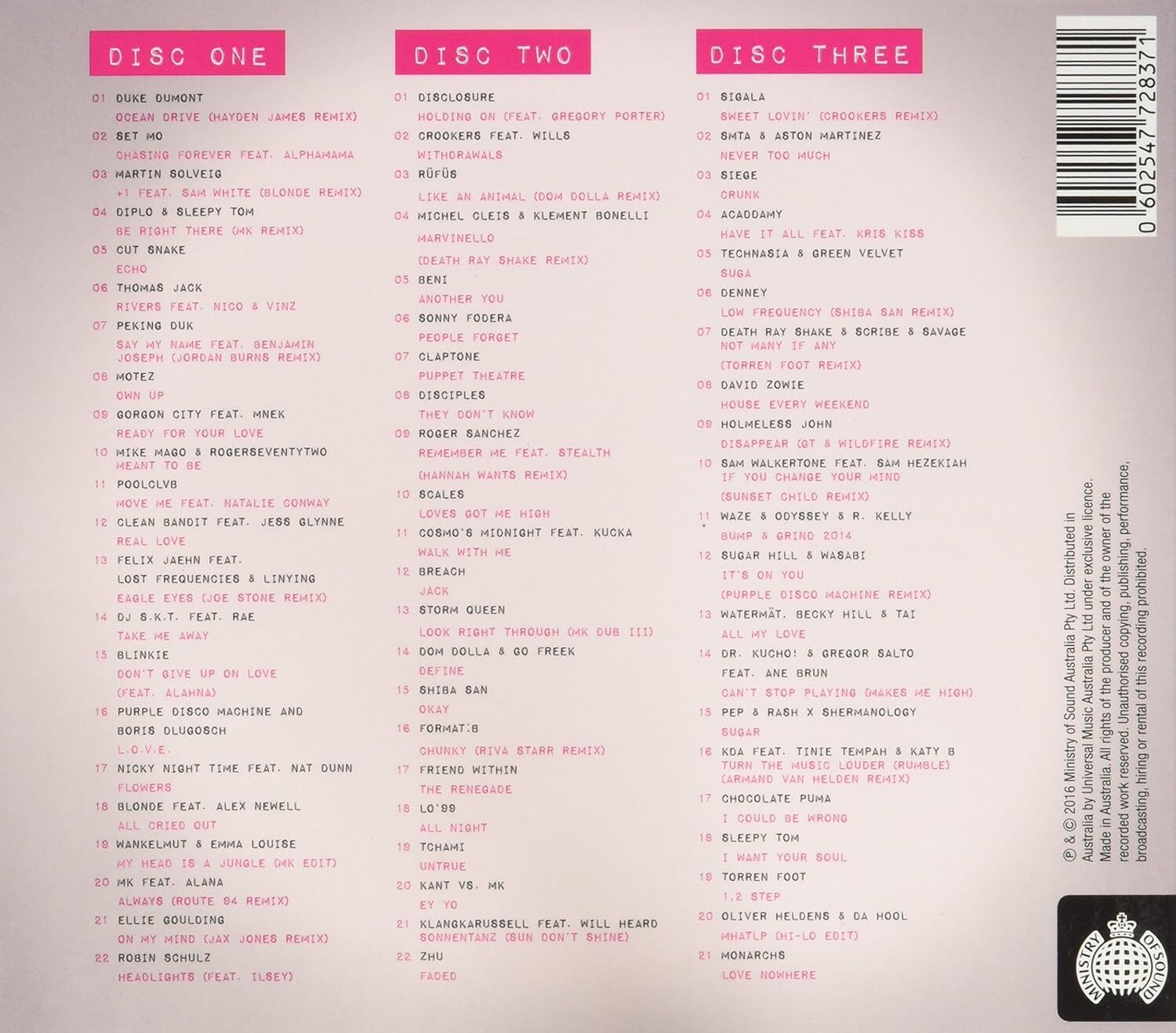 VARIOUS ARTISTS Ministry Of Sound: I Love House / Various (CD) (US ...