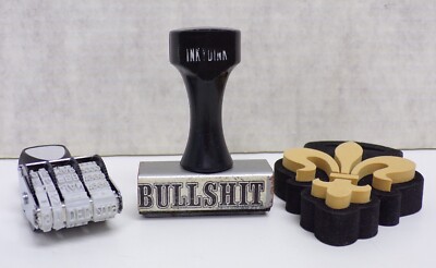 Stamp Odds & Ends: Rude Prank "BULLSH*T" Ink Stamp w 2006 Date Stamp ...