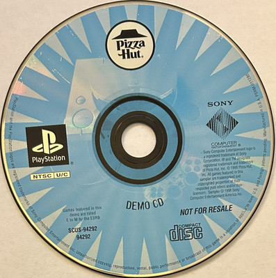 Pizza Hut Demo CD (Sony PlayStation 1, PS1) DISC ONLY | NO TRACKING ...