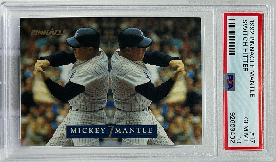 Mickey Mantle PSA 10 - 1992 Pinnacle ‘Switch Hitter’ -Best Ever ...