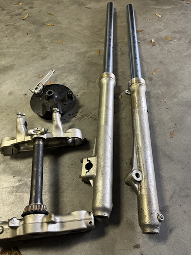 1982 Suzuki RM125 Front Fork Set Forks Suspension Right Left RM 125 82 ...
