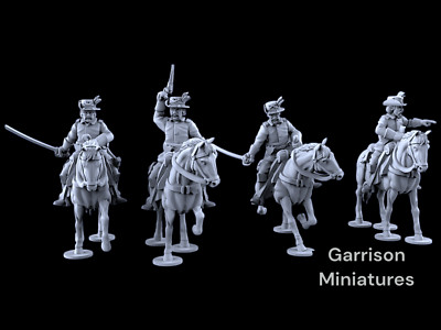 American Civil War Union Officers Mounted X4 28mm (1/56) Wargames and ...