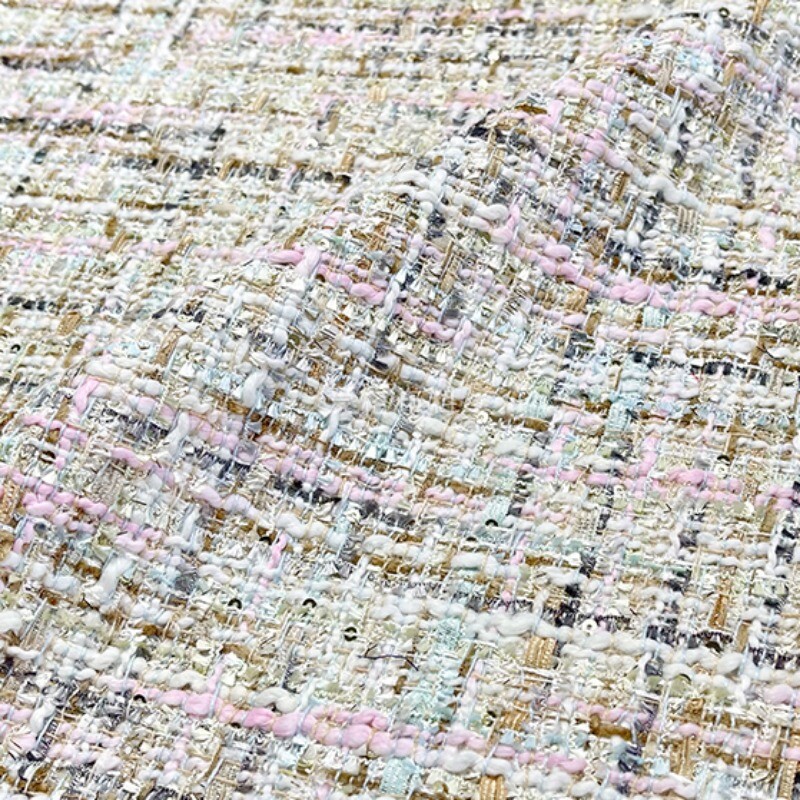 150cm Width Braided Fabric Tweed Cloth Materials for Sewing Skirt ...