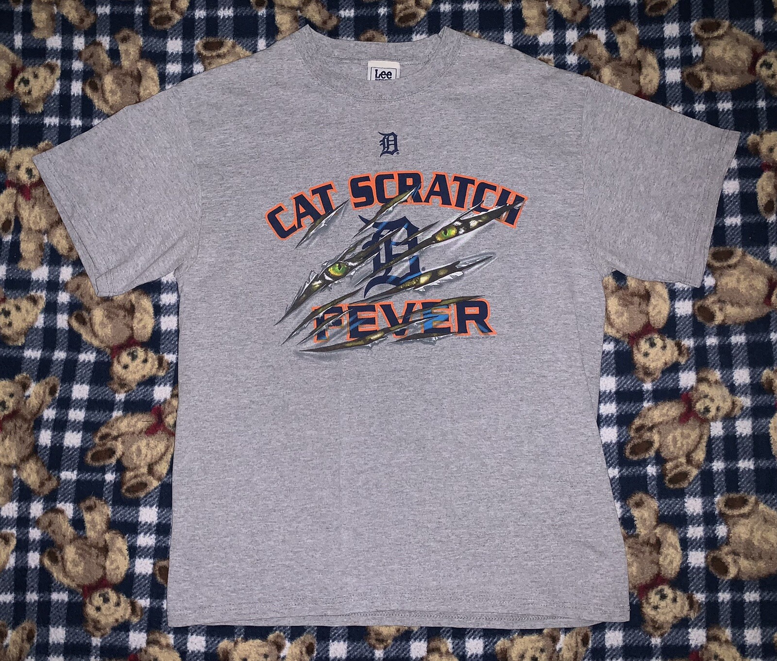 Rare Vintage Detroit Tigers Cat Scratch Fever Officia… - Gem