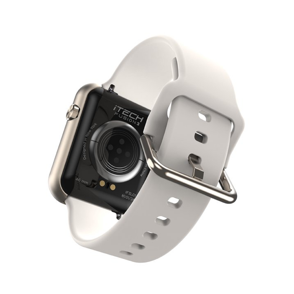 iTech IF3L01 Fusion 3 Unisex Adult Smart Watch, Titanium, Silicone ...