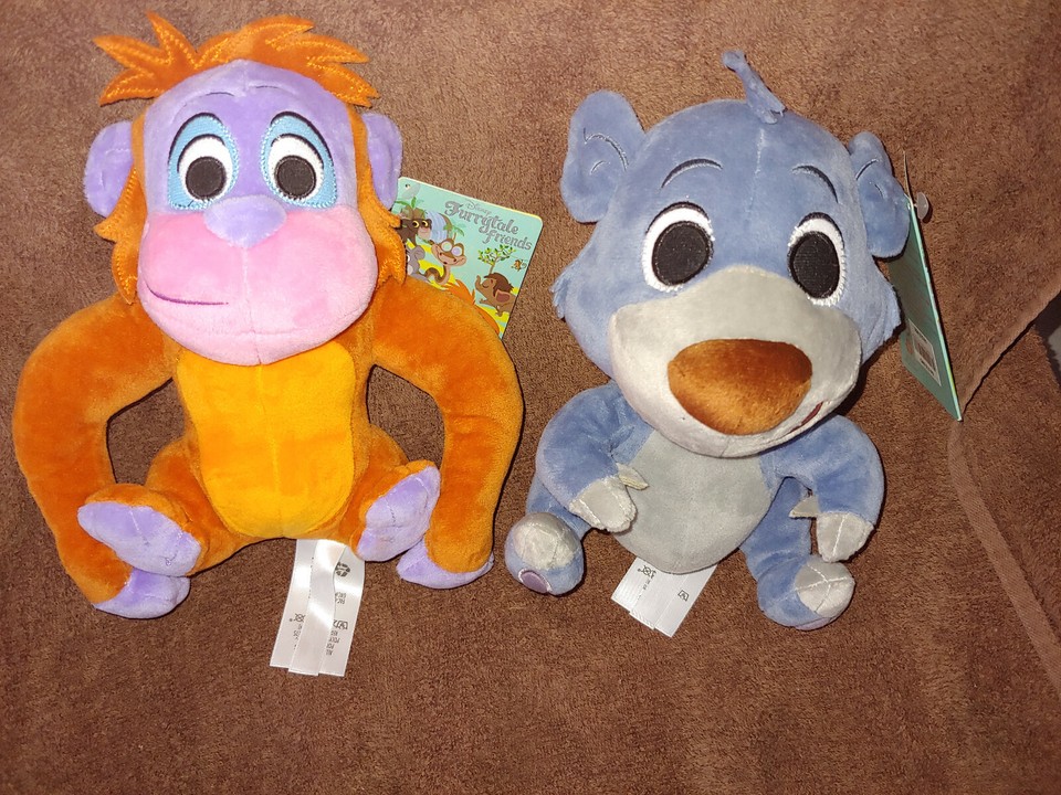 Disney Furrytale Friends Jungle Book King Louie & Baloo Plush New with Tags | eBay