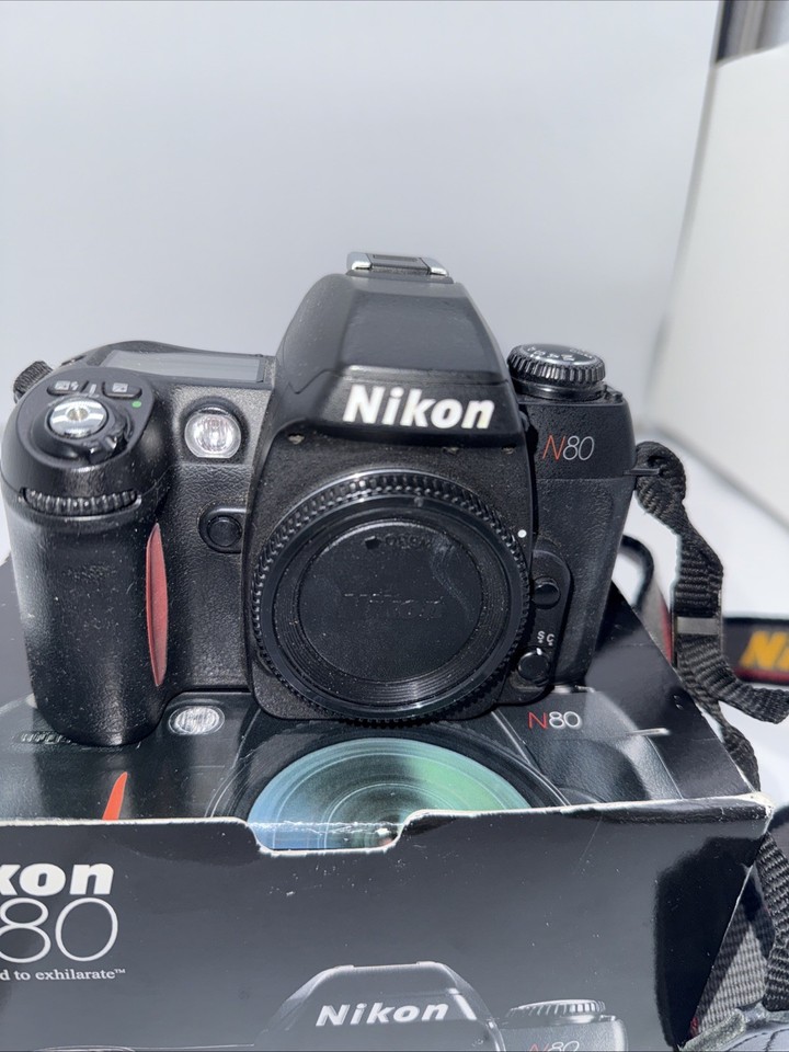 Nikon N80 F-80 35mm film SLR analog camera Body Only Original Box And Manual | eBay