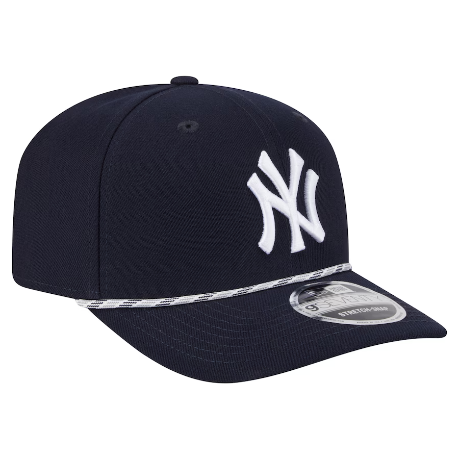 New York Yankees New Era Navy Blue Multi-Rope 9SEVENTY Stretch-Snap Hat ...
