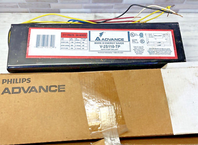 Philips Advance Mark III Energy Saver Ballast V-2S110-TP, 277V, Type HL ...