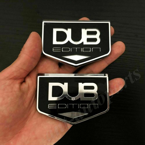 2 3D DUB Edition Car Auto Trunk Rear Fender Emblem Badge Decal Sticker ...