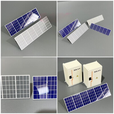 Diorama HO Scale Solar PV Panel Model Railroad Layout Scene Building ...