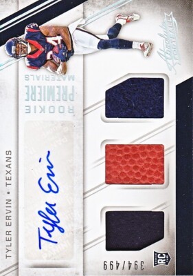 TYLER ERVIN 2016 ABSOLUTE " ROOKIE PREMIERE MATERIALS " AUTO /499 | eBay