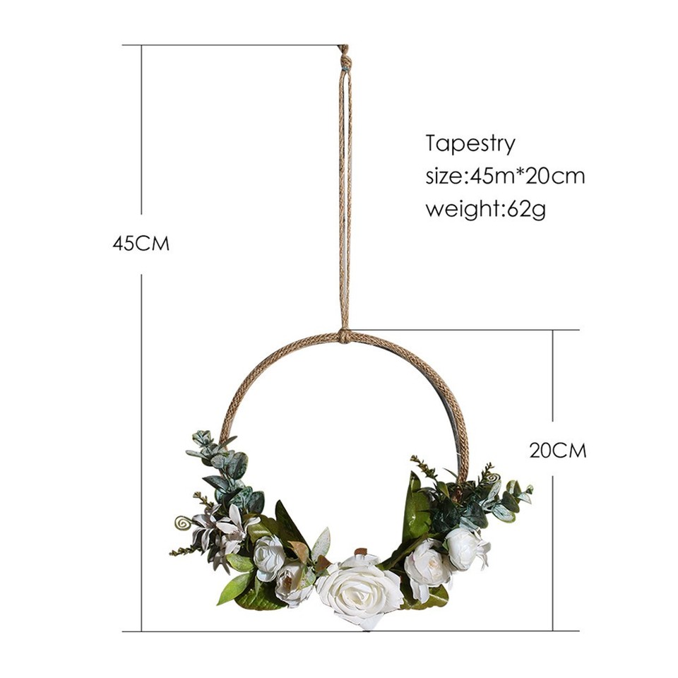Flowers Hanging Tapestry Spring Wall Vivid Wreath Creative Adornment ...