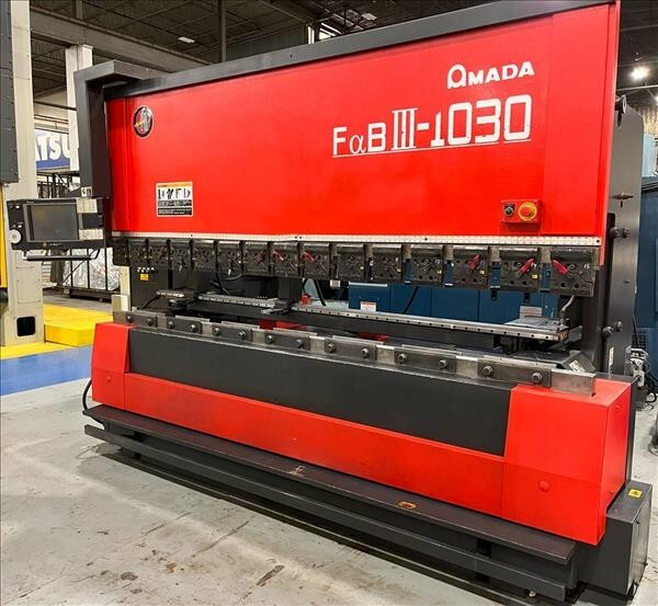 110 Ton x 118" Amada Hydraulic Press Brake M# FBD III-1030NT, 8 Axis ...