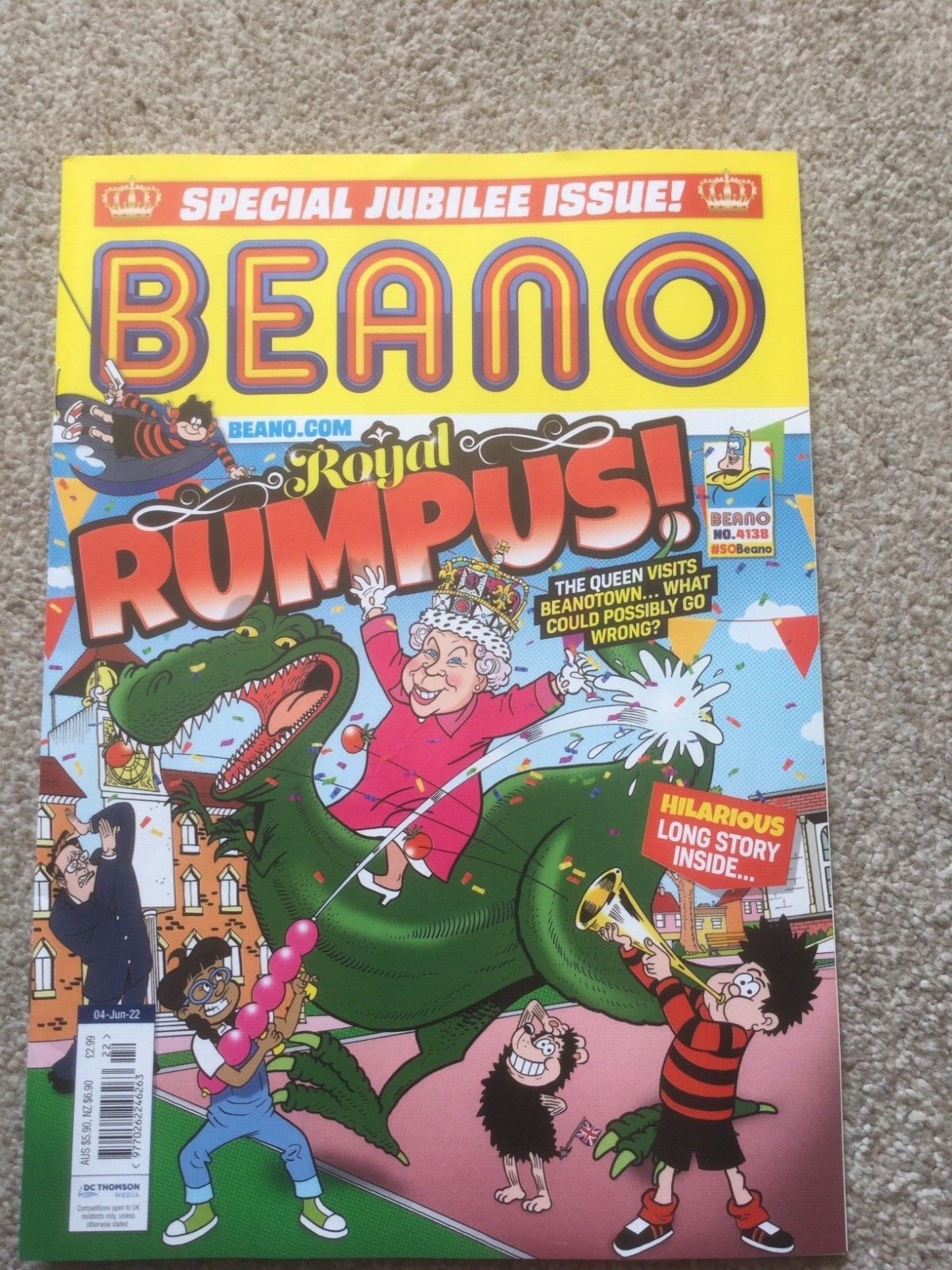 THE BEANO SPECIAL JUBILEE ISSUE JUNE 4th 2022 ROYAL RUMPUS | eBay UK