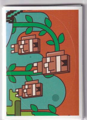 Panini Minecraft Treasure Sticker 2021 N° 165 Art Hors Du Cube | eBay