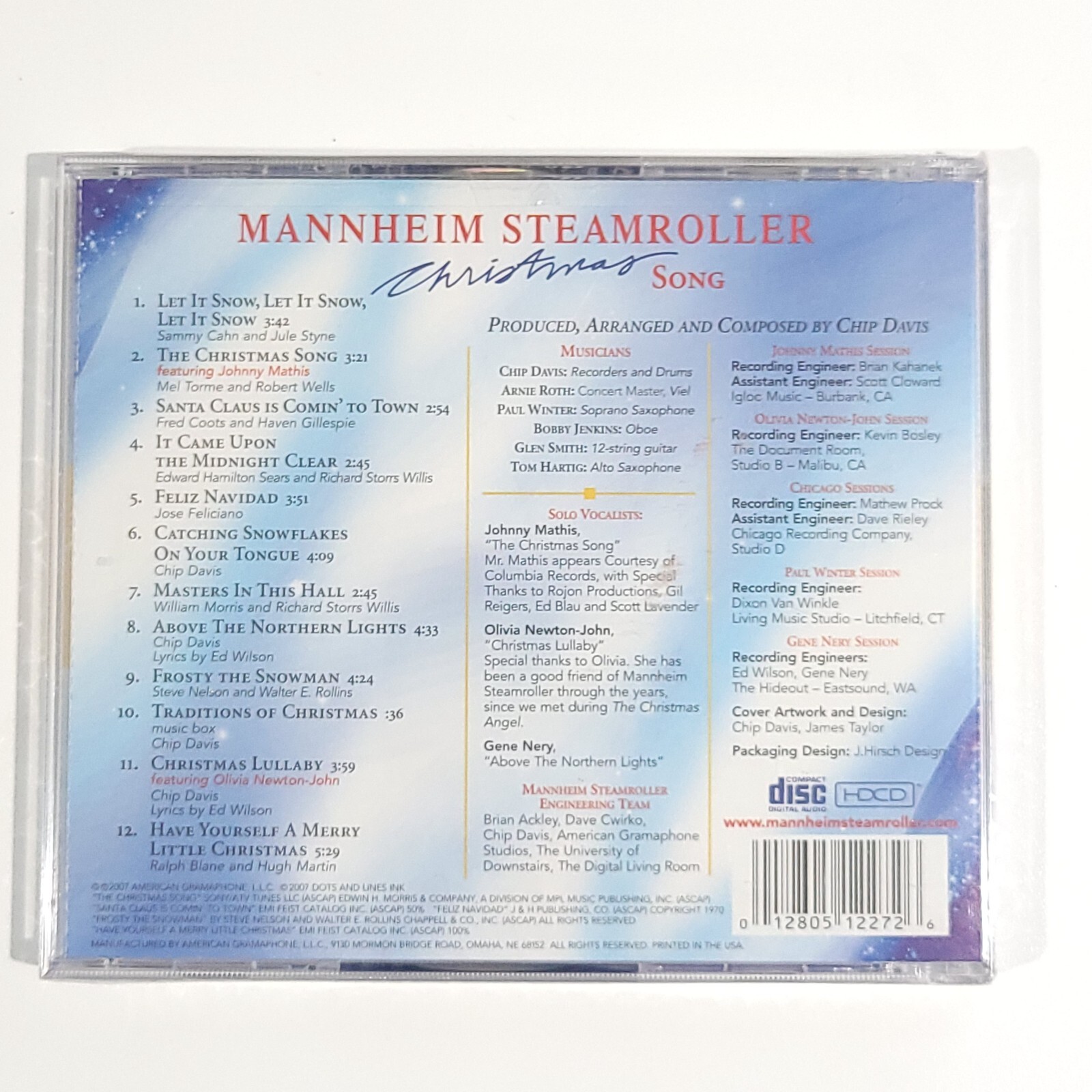Mannheim Steamroller - Christmas Song CD New Factory Sealed 2007 AG1227 ...