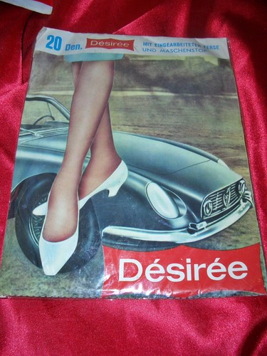 Echte Vintage Desiree NYLONS Nylonstrümpfe Gr. 9 INKA 20 den Perlons ...