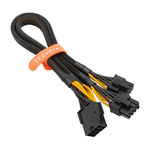 8 Pin PCIe Splitter Cable, GPU VGA 8 Pin Female to Dual 8 Pin (6+2 ...