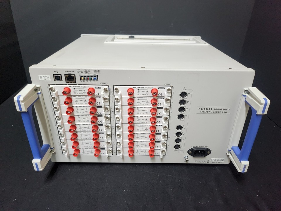 Hioki MR8827 : MEMORY HiCORDER, 8966×16,L9198×32,MR9321-01×8,U8330 ...