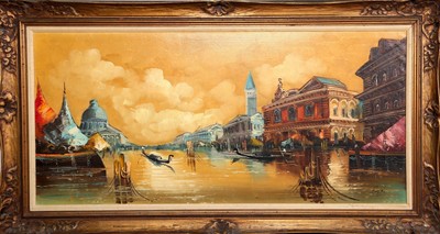 Unknown Artist, Venice, Oil on Canvas, signed 'Roper' l.r. | eBay