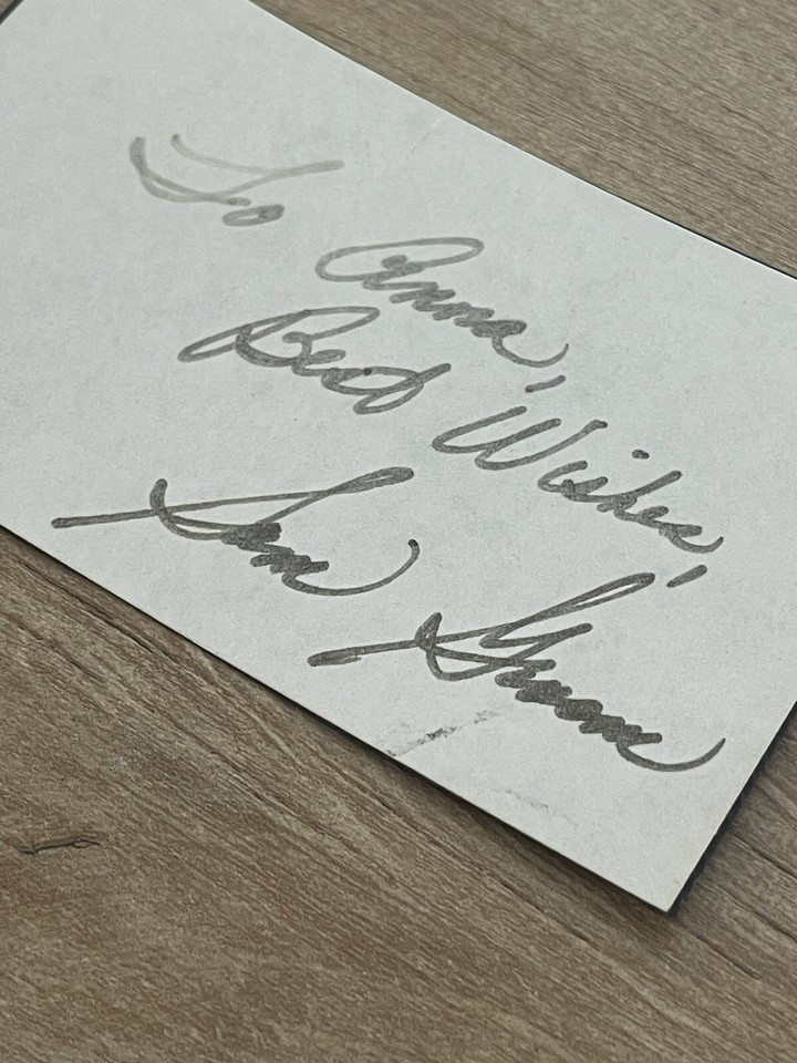 Actor Sam Groom Signed Autographed Paper (Otherword, Police Surgeon ...