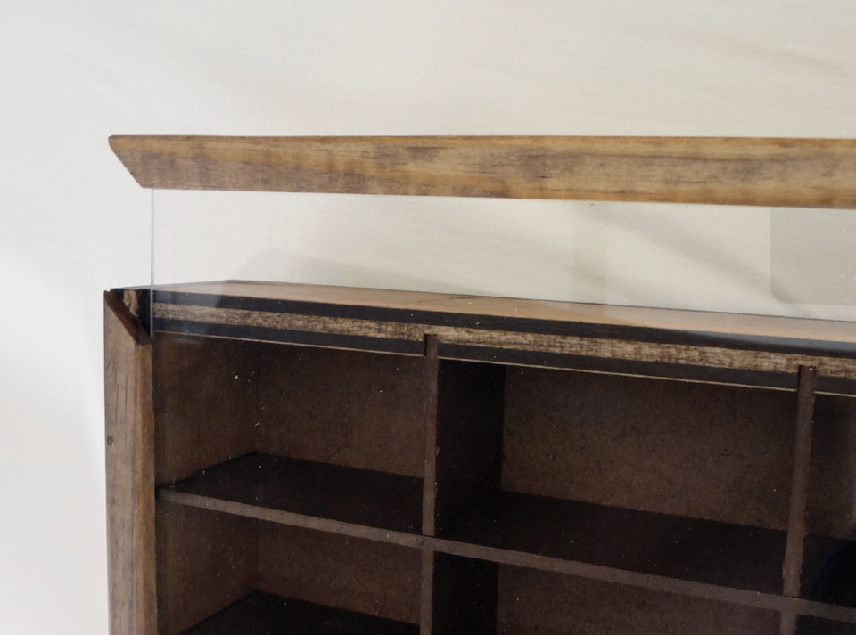 Handcrafted Wood Wall Display Case for Matchbox /Hot Wheels W/COVER1/64 ...