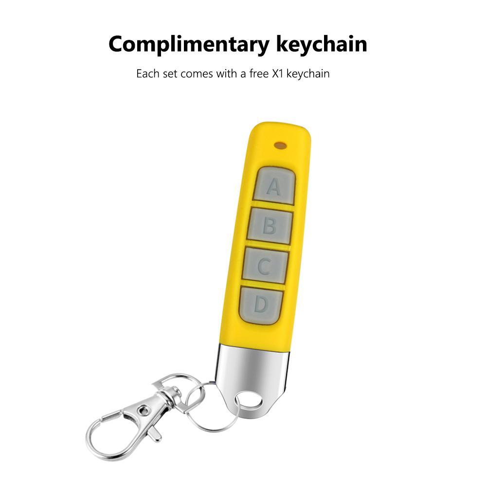 433MHz Cloning Code 4 Keys Garage Gate Door Copy Remote Control (1pc ...