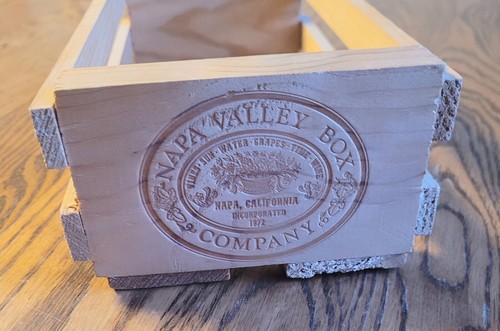 Napa Valley Box Co. Wooden Cassette Tape Storage Holder 10" Western ...