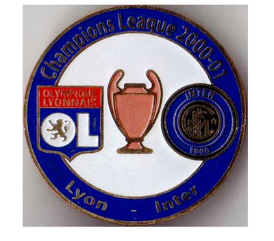 badge pin's football soccer Inter Italy - Lyon France 2000-2001 #1 | eBay