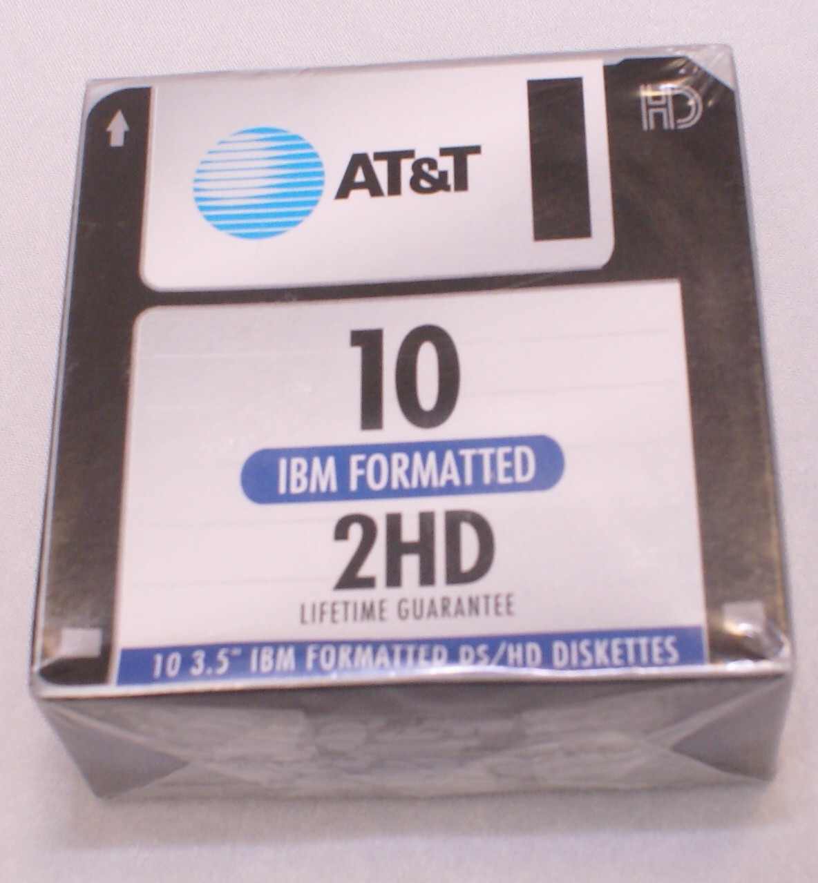 AT&T IBM Formatted DS/HD 3.5" Diskettes 2HD, 10 Count, NEW in box | eBay