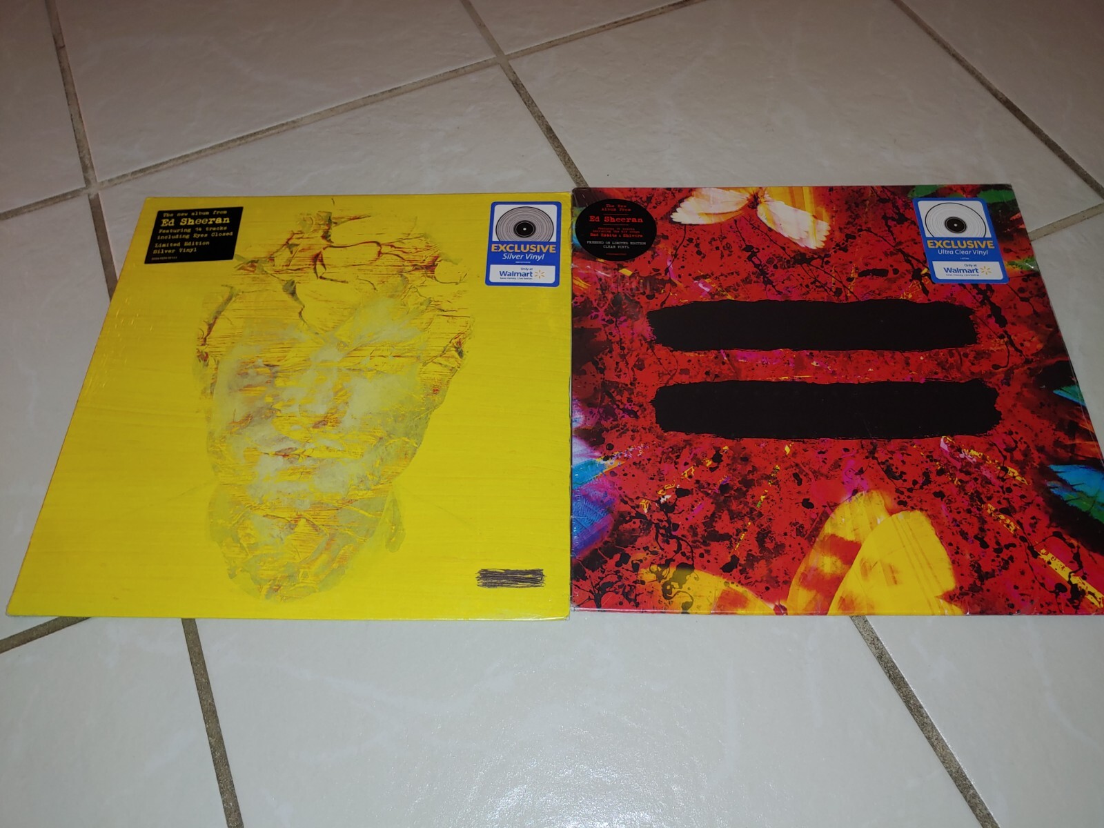 Lot OF 2 ED SHEERAN - LPs - WALMART EXCLUSIVE - COLOR VINYL - NEW ...