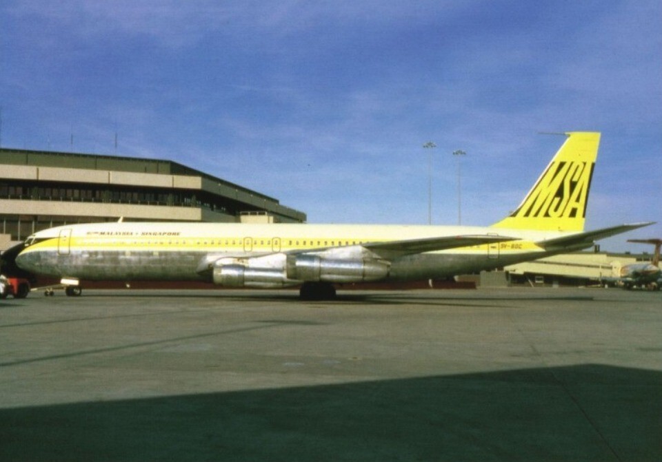 MSA Malaysia Singapore Airlines Boeing 707 9V-BDC @ Melbourne 1971 ...