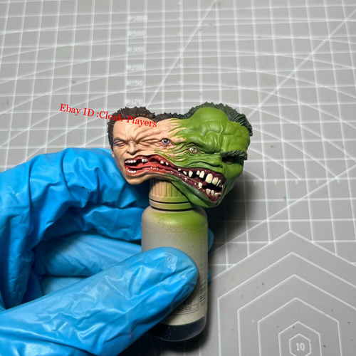 Painted 1/12 Hulk Banner Transforms Two Face Head Sculpt For 6'' Action ...