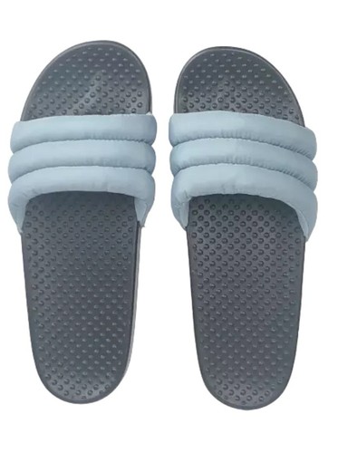 VICTORIAS SECRET PINK LOGO PUFFER SLIDES SANDALS BEACH SHOES 9/10L NWT ...