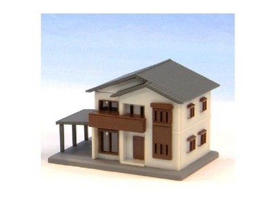 Rokuhan Z Scale S042-2 Two-Story House A White | eBay