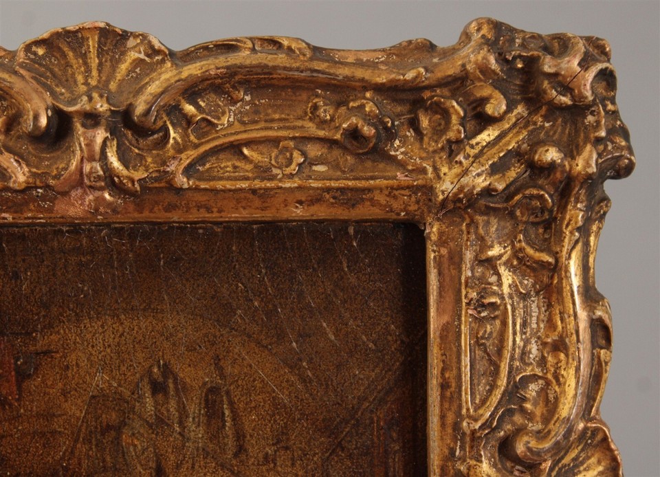 19thC Victorian Miniature Painting Great Hall 16thC Craignethan Castle ...