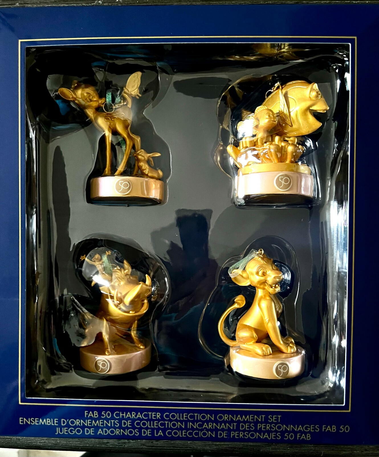 Walt Disney World 50th Anniversary ornaments, Nemo, Simba, Pumbaa ...