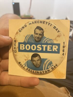 1964 Football Baltimore Colts Booster Gino Marchetti & Bill Pellington ...